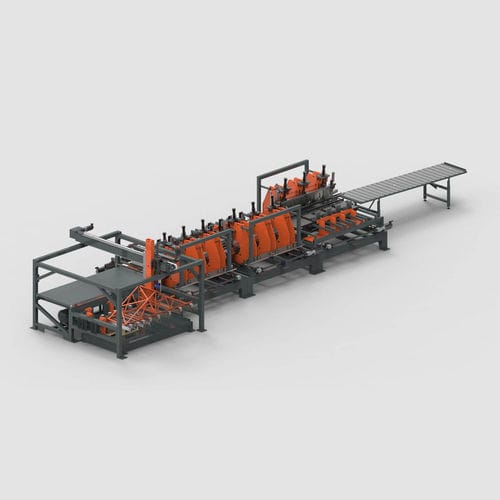 Sheet metal production line - WEMO Nederland B.V. - metal frame / modular