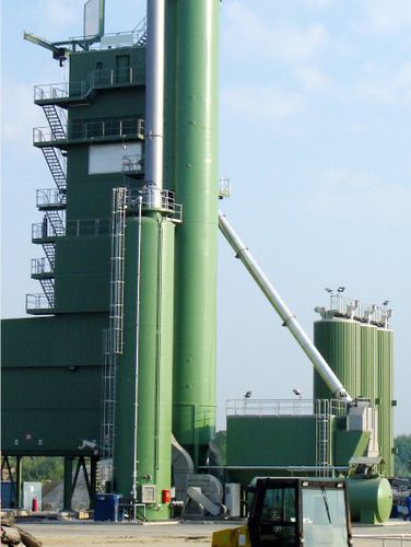 Asphalt silo - Kurz Silo systeme - welded / with mixer / metal