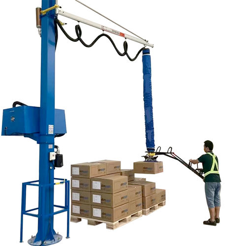 Pillar jib crane - VEL120-4-Flex - Herolift - lifting / ergonomic / modular