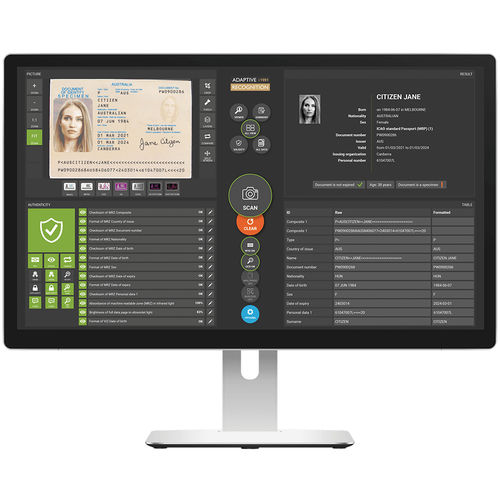 ID document verification software - VIZ - Adaptive Recognition - industrial / OCR