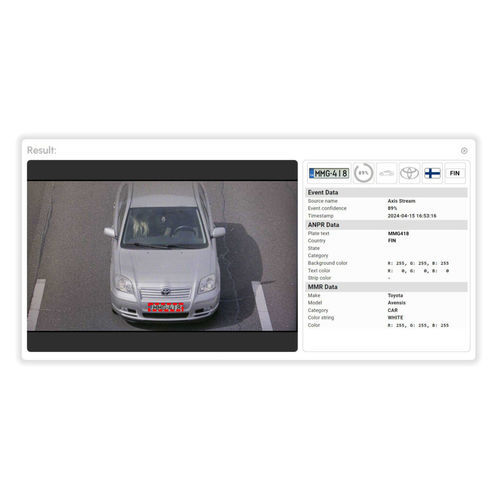 ANPR software - Carmen® Axis - Adaptive Recognition - access control ...