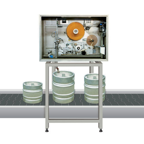 Automatic labeler - 510 TK - LOGOPAK FRANCE - for drums