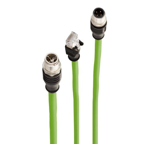 RJ45 electrical connector - IC AUTOMATION - overmolded / circular / M8