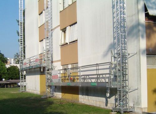 Suspended scaffolding - Fixeo® - ACCESUS - facade / modular / climbing