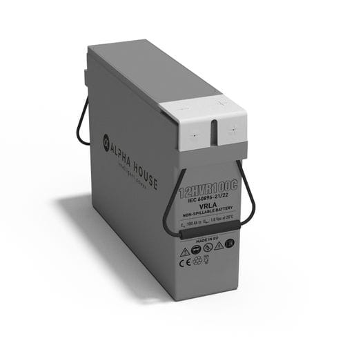 Rectangular battery - 12HVR100C - Alpha House Ltd - 12 V / ISO