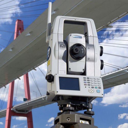 Total station with prism - MS series - TOPCON - automatic / robotic ...