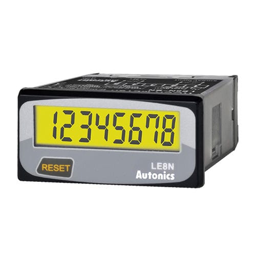 Digital timer - LE8N series - Autonics - panel-mount / 8-digit