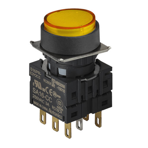Mechanical push-button switch - S16PR series - Autonics - rectangular ...