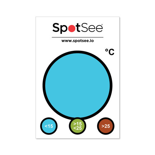 Temperature indicator - SpotCheck - SpotSee - current / label / reversible