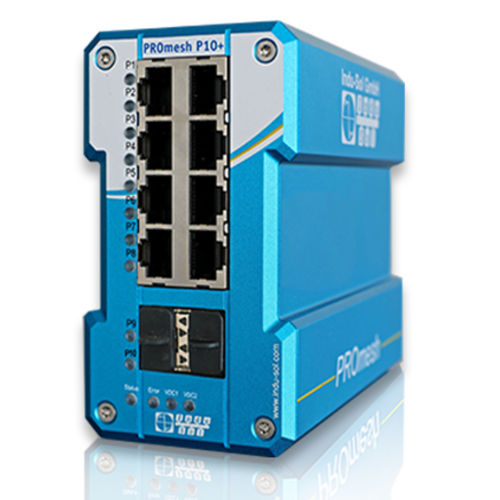 Advanced ethernet switch - PROmesh P10+ - Indu-Sol GmbH - managed / 10 ports / EtherNet/IP