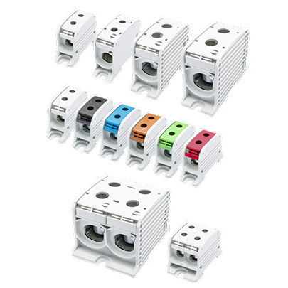 DIN rail-mounted terminal block - CBS series - TE CONNECTIVITY - panel ...