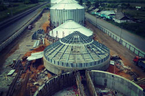 Cone-bottom silo - SYMAGA SILOS - unloader / galvanized steel