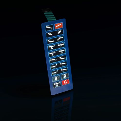 Backlit keypad - Stil Elektronik - 20-key / panel-mount