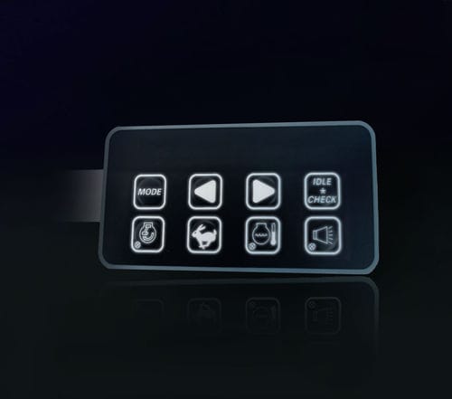 Backlit keypad - Stil Elektronik - 8-key / panel-mount / membrane