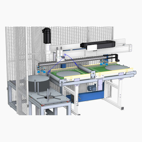 Feeder stacking line - Sander Automation - cutting / parts / mesh