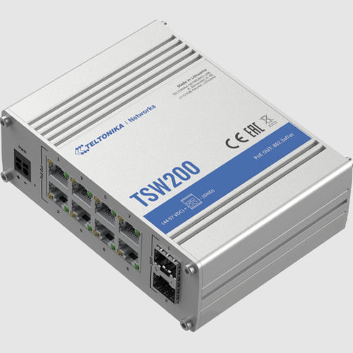 Unmanaged ethernet switch - TSW200 - Teltonika Networks - 8 ports ...