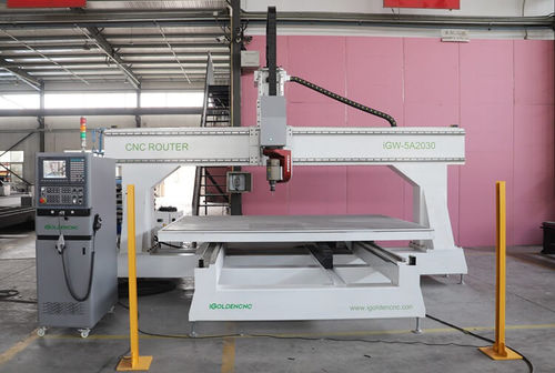 5-axis CNC machining center - iGW-5A - igoldencnc - vertical / with moving table / chamfering