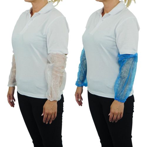 Work oversleeve - DA01M - Polyco Healthline - white / blue