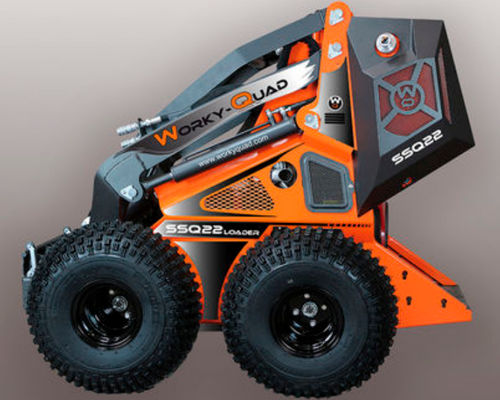 Electric mini skid steer loader - SSQ 22 - Worky Quad - Cast Group ...