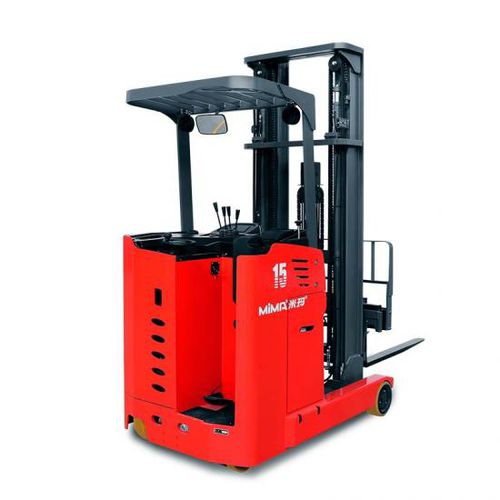 Battery-powered reach truck - MF15 - MiMA electric forklift - stand-on ...