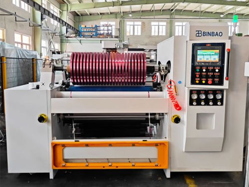 Aluminum foil slitter-rewinder - SLB - Wenzhou Binbao Machinery - for ...
