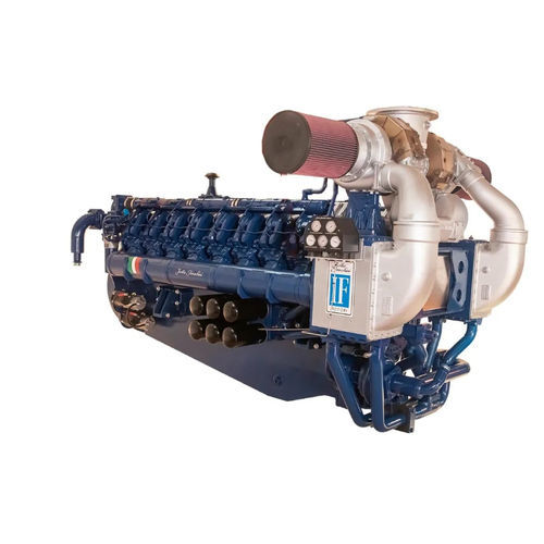 Diesel engine - 16V170 G83 - Isotta Fraschini Motori spa - 16-cylinder ...