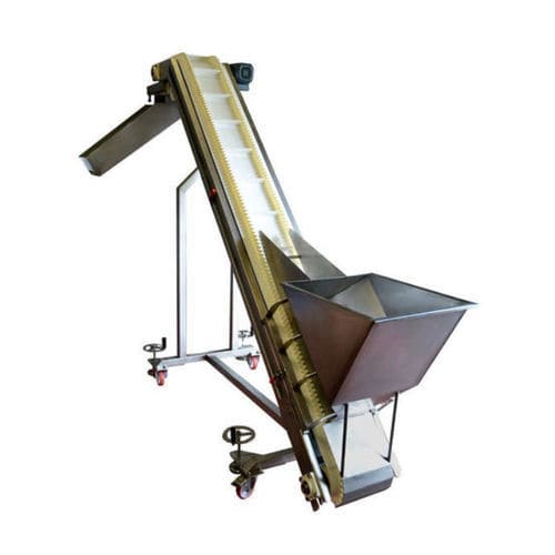 Hinged belt conveyor - Fine-Spect - inclined / lifting / transfer