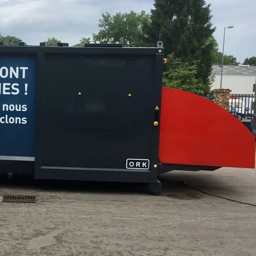 Wood compactor - ORK OMK3 - I-COMPACT - scrap / mobile / monobloc