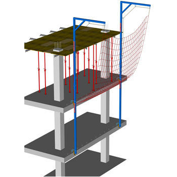 Construction fall arrest safety net - DACAME, S.L.