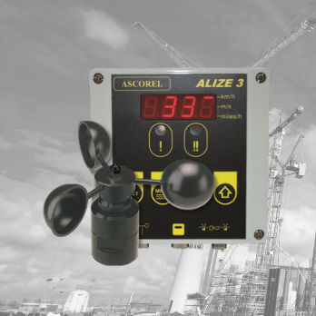 Wind speed indicator - ALIZÉ 3 - ASCOREL - digital / with alarm / for ...