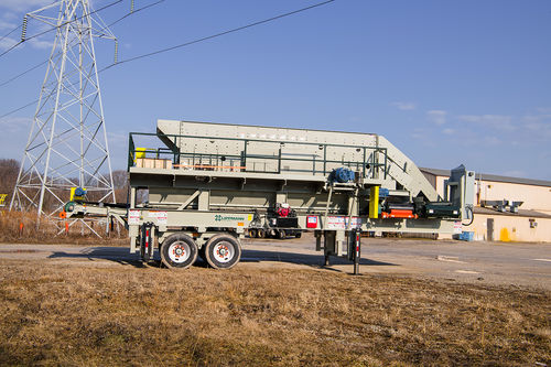 Mobile screening unit - L620s - LIPPMANN - for bulk materials / 3-deck