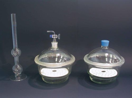 Glass laboratory desiccator - Matest SpA - vacuum