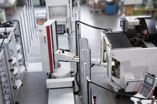 Robotic loading cell - Robot Dynamic - EROWA - machine unloading / for ...