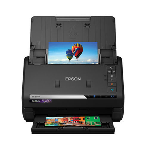 Color document scanner - FastFoto FF-680W - EPSON - compact / high ...
