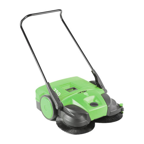 Walk-behind sweeper - 750 series - IPC - manual / battery-powered / outdoor