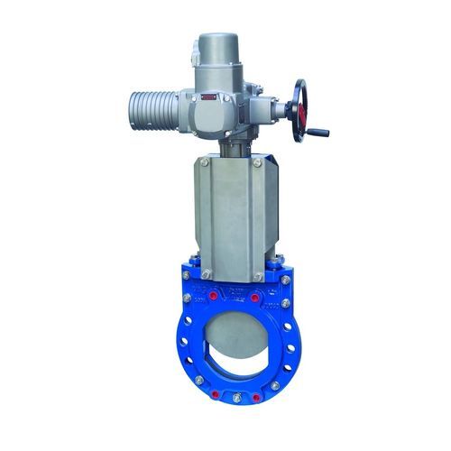 Knife gate valve - ZETA® - VAG-Group - electrically-operated / shut-off ...
