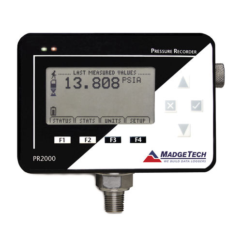 Pressure data-logger - PR2000 - MadgeTech - with PC interface / with LCD display / for monitoring