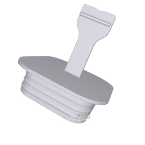 Oval plug - EH series - DBI Plastics - square / push-in / plastic
