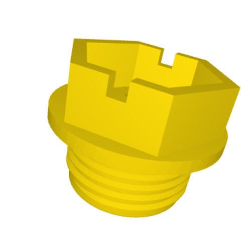 Hexagonal plug - TB/TBB series - DBI Plastics - threaded / plastic ...