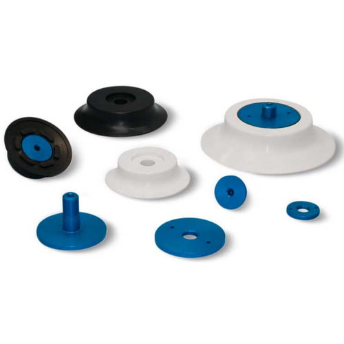 Round vacuum suction cup - 017624 - VUOTOTECNICA - flat / silicone / rubber