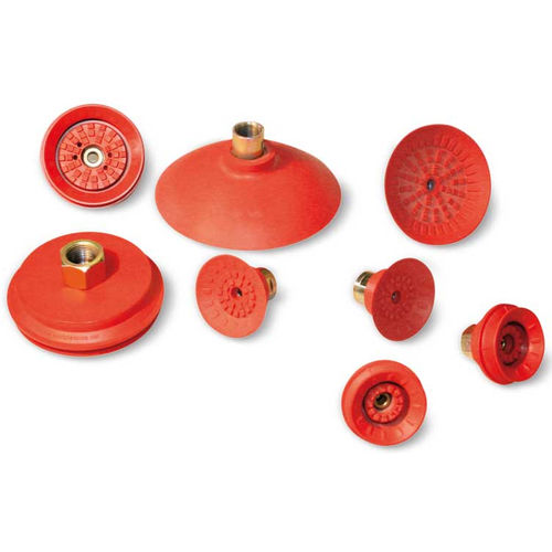 Bellows vacuum suction cup - VR series - VUOTOTECNICA - oval / round / flat