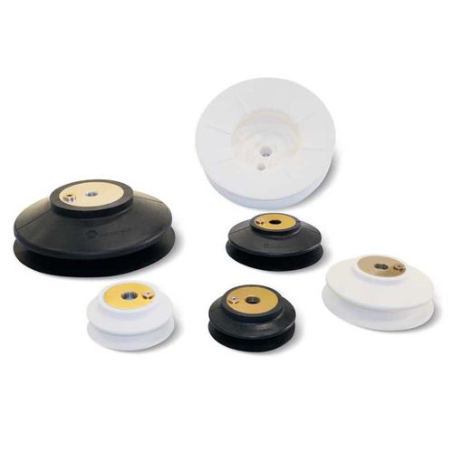 Bellows vacuum suction cup - 0811030 - VUOTOTECNICA - circular / rubber ...