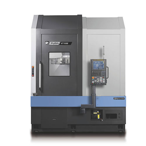 CNC turning center - PUMA VT series - DN SOLUTIONS - vertical / 2-axis ...