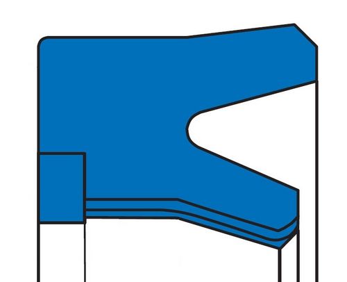 Lipped seal - 0214 - Simrit - U-shaped / rod / single-acting