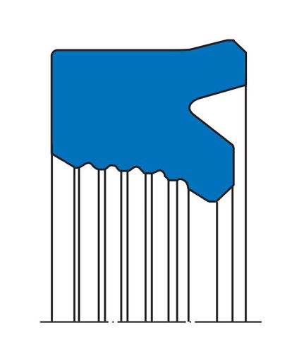 Lipped seal - LF 300 - Simrit - U-shaped / rod / single-acting