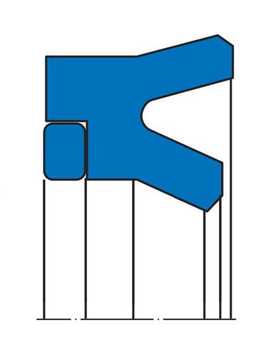 Lipped seal - NI 250 - Simrit - U-shaped / rod / single-acting