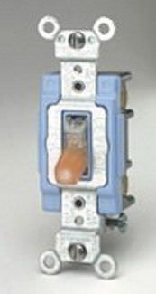 Lever switch - 1203-LHC - Leviton - single-pole / heavy-duty / illuminated