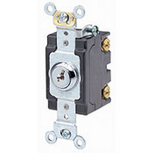 Key lock switch - 1220 series - Leviton - single-pole / heavy-duty ...