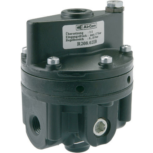 Volume pneumatic booster - R208-2 series - AirCom Pneumatic - pressure