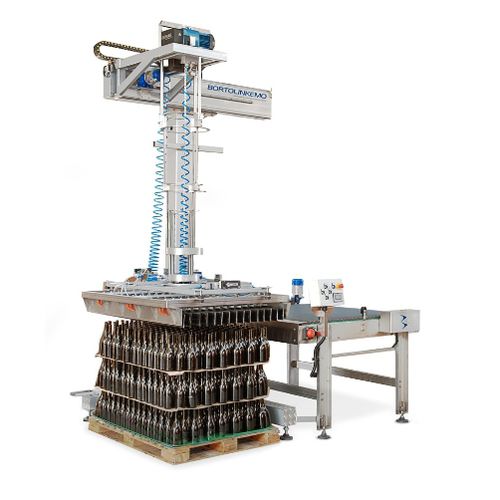 Bottle depalletizer - CEO - Bortolin Kemo - semi-automatic